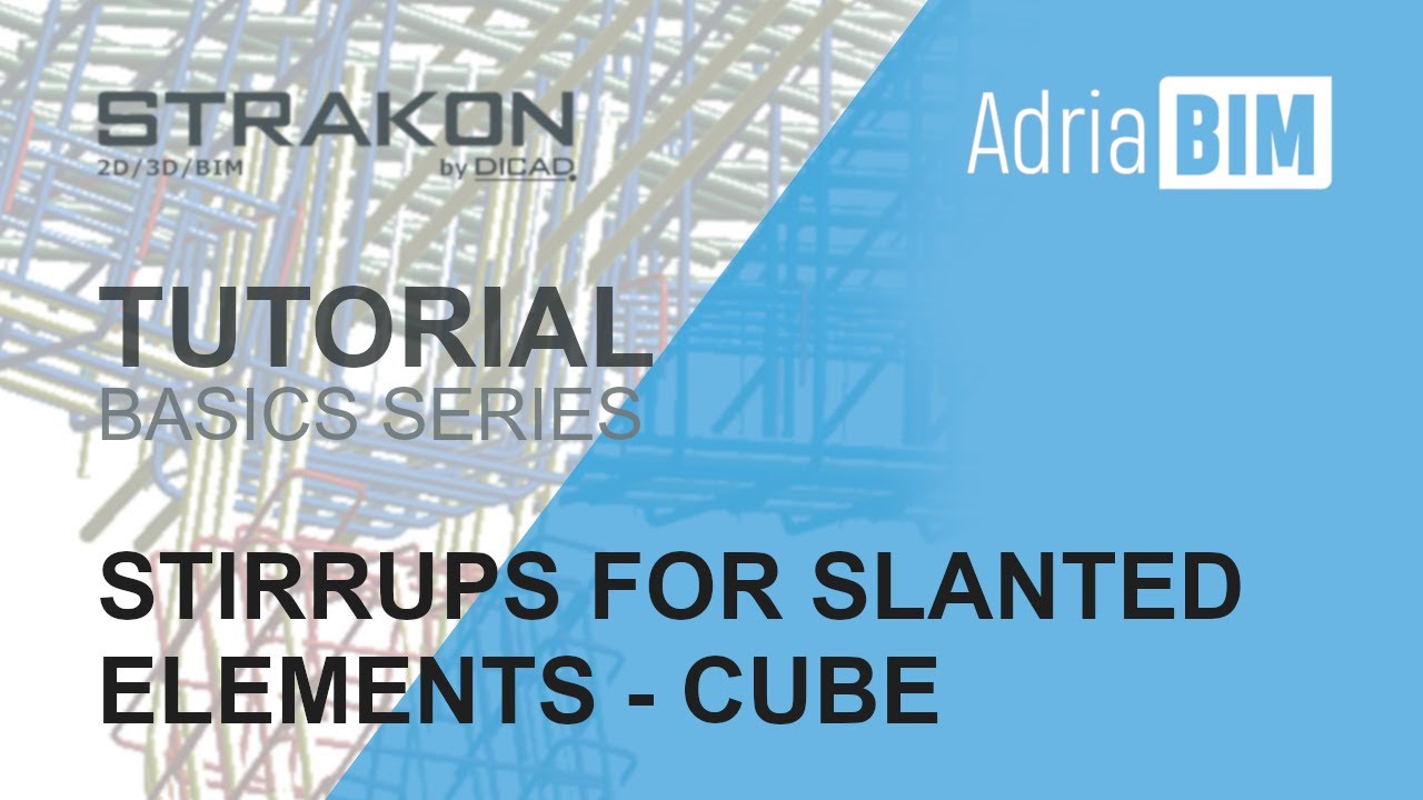 STRAKON - Tutorial - Basics: Slanted elements stirrups - YouTube