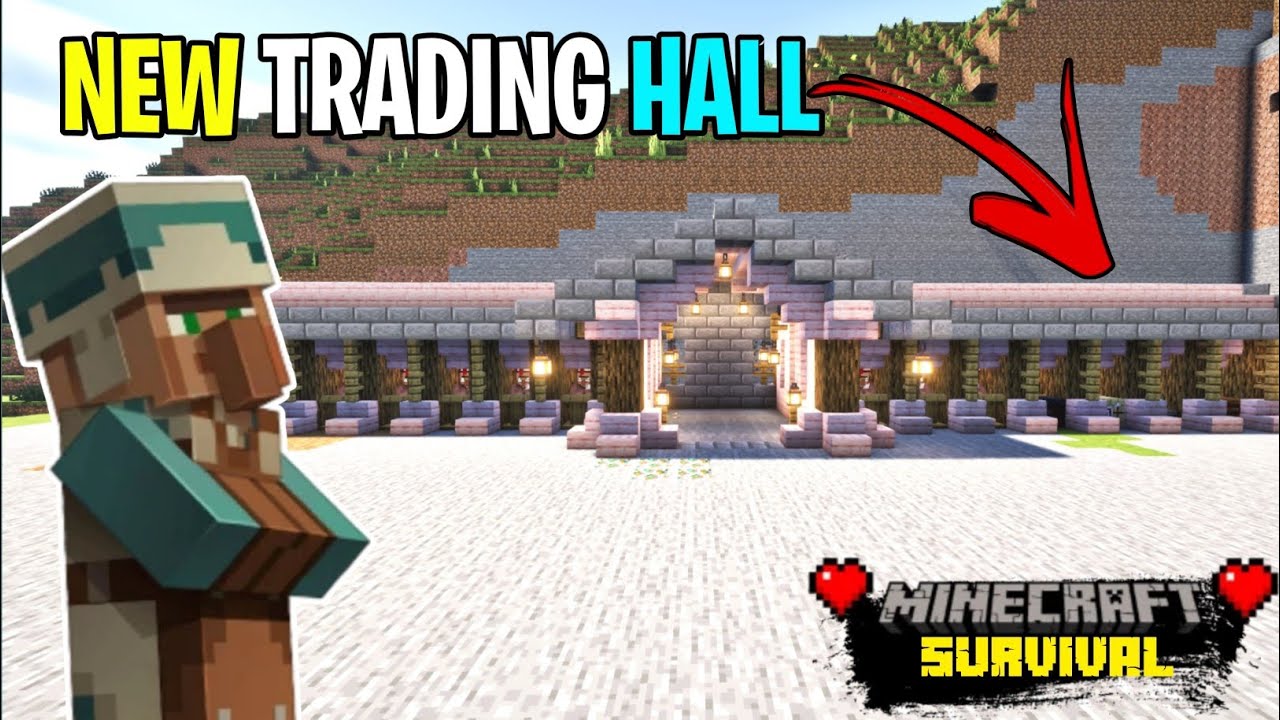 I BUILT THE ULTIMATE TRADING HALL IN Minecraft Survival Series I ...