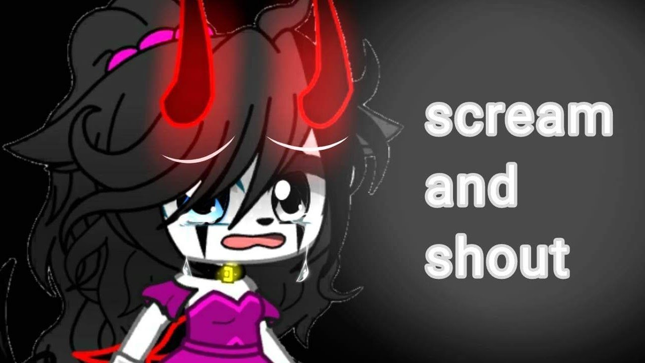 scream and shout../Meme gacha club/by: Tsukuyomi Wolf/#gachaclub # ...