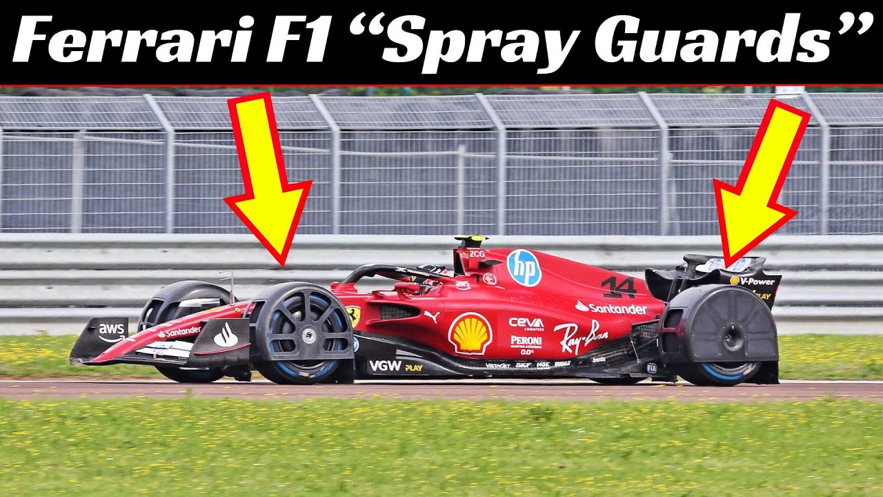 Ferrari F1-75 "Spray Guards" (Paraspruzzi) + SF-24 "Miami Livery" Test ...