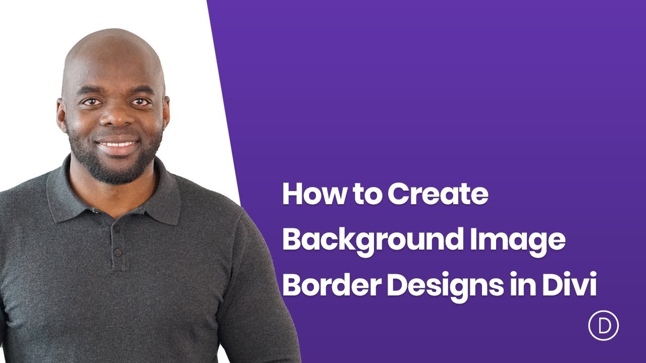 How to Create Background Image Border Designs in Divi - YouTube
