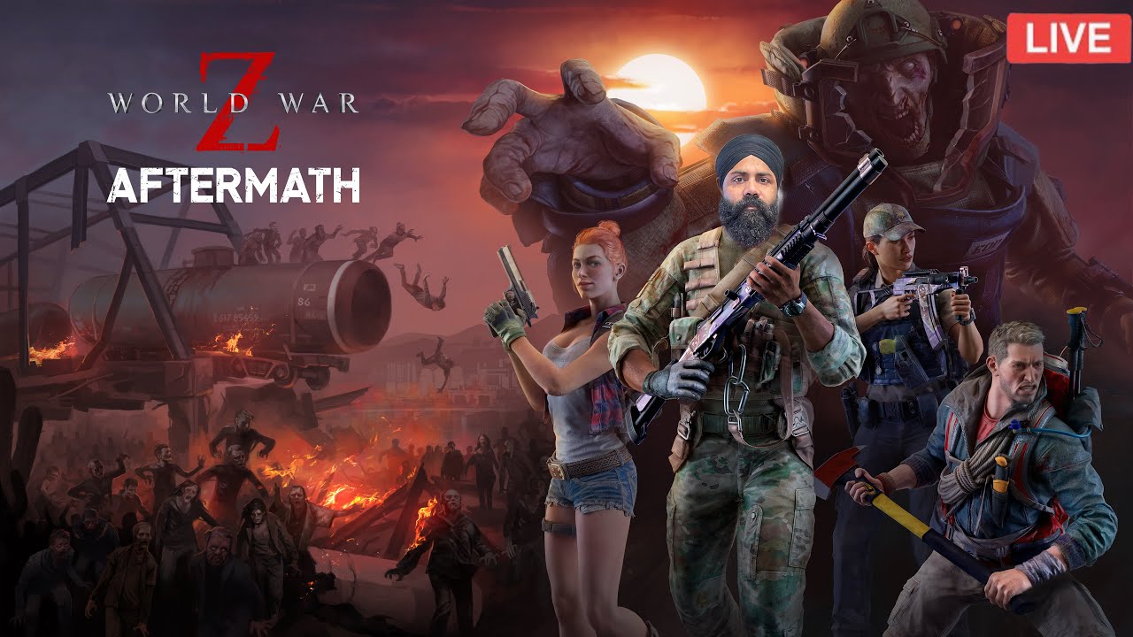 WORLD WAR Z / AFTERMATH / MULTIPLAYER / DAY 4 / LIVE WITH @wiskey3 ...