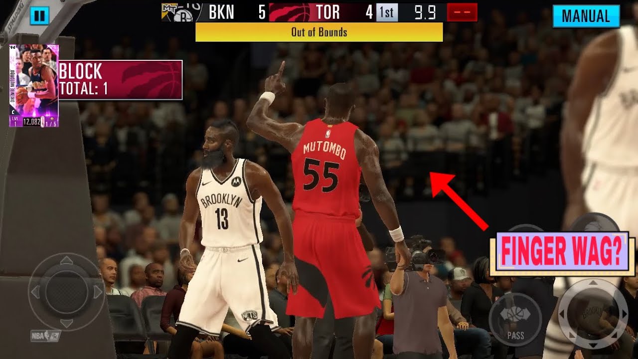 Mutombo gave me the finger wag and I did this to him.. (NBA 2K Mobile ...