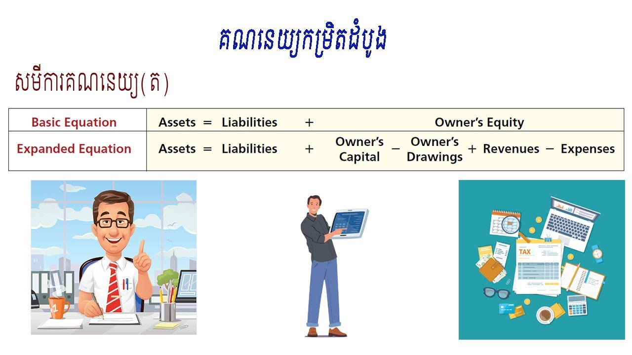 Basic Accounting-05:សមីការគណនេយ្យ(ត)| Expanded Accounting Equation - YouTube