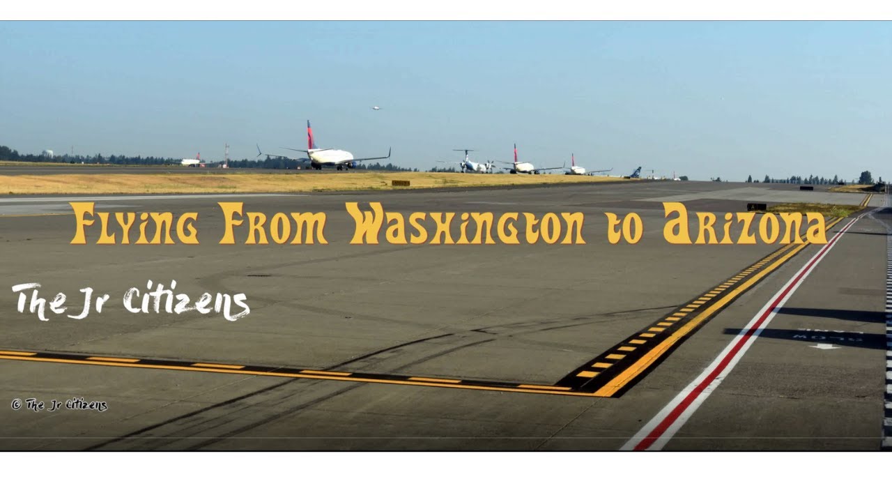 A 4K virtual Flight From Washington To Arizona. Beautiful Scenery ...