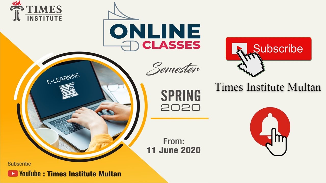 Online Classes Started | Spring 2020 Times Institute Multan - YouTube