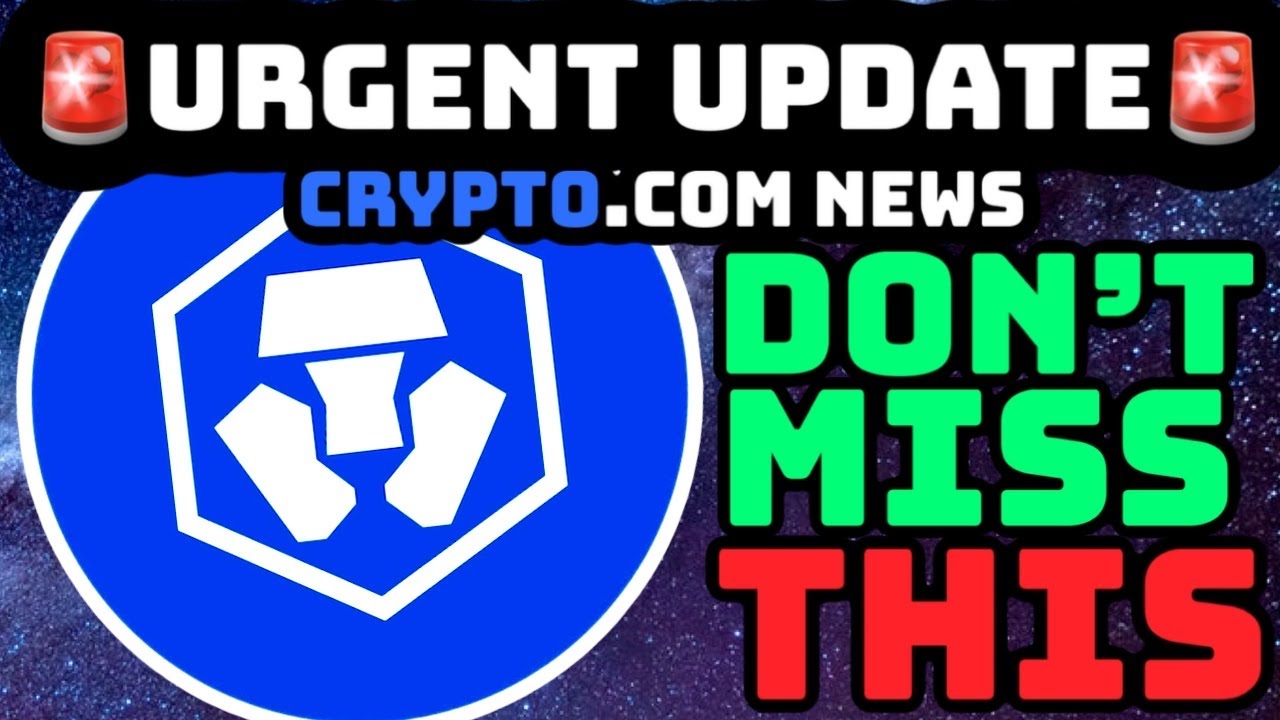 Crypto.com Holders *MUST SEE THIS!* | CRO Coin PRICE | Cronos NEWS ...