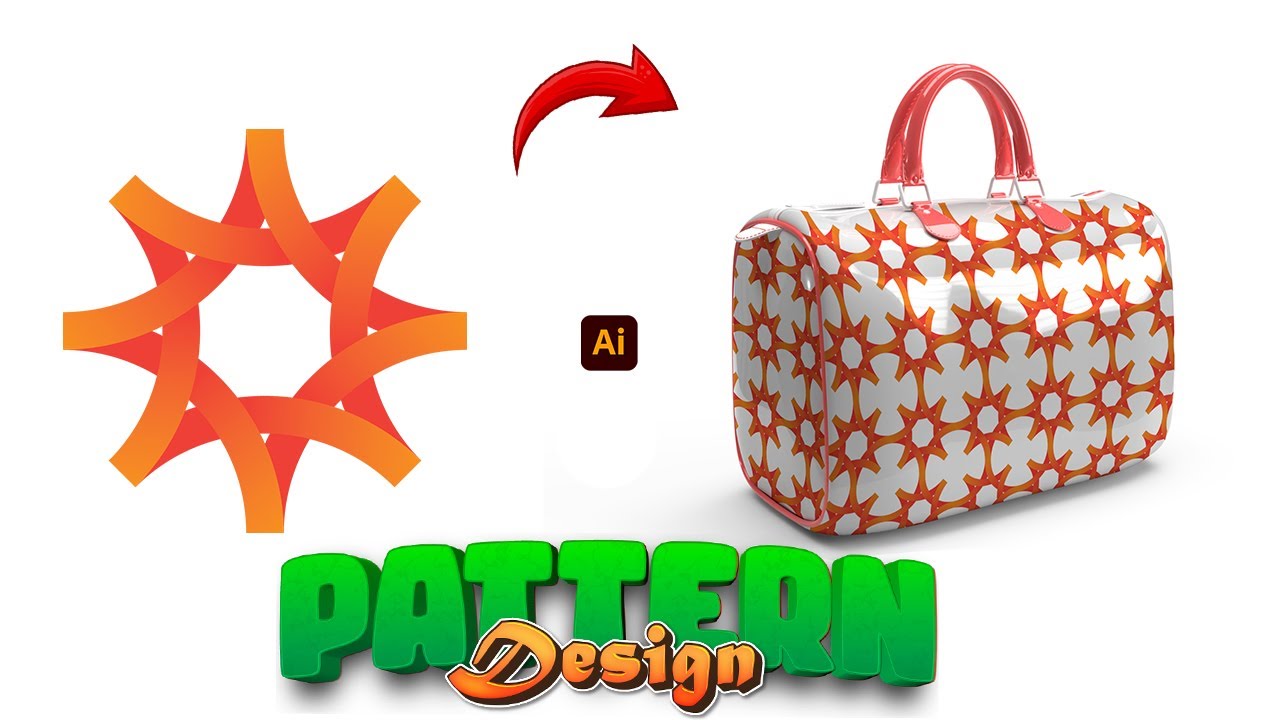How to Create Geometric Pattern Design in Adobe Illustrator - YouTube