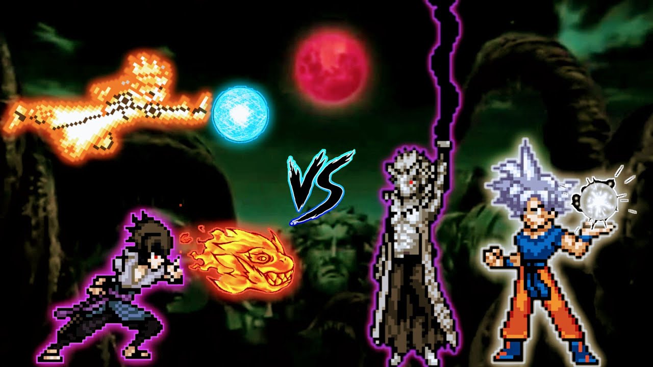 Naruto OP (All Form) & Sasuke OP VS Goku TP OP(All Form) & Obito OP(All ...