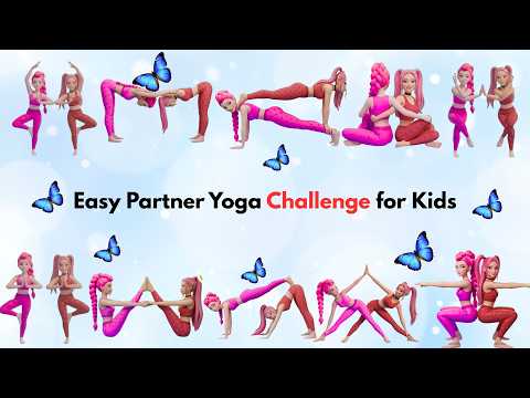 Fun & Easy Partner Yoga Challenge for Kids | Best Friends Yoga Workout at Home