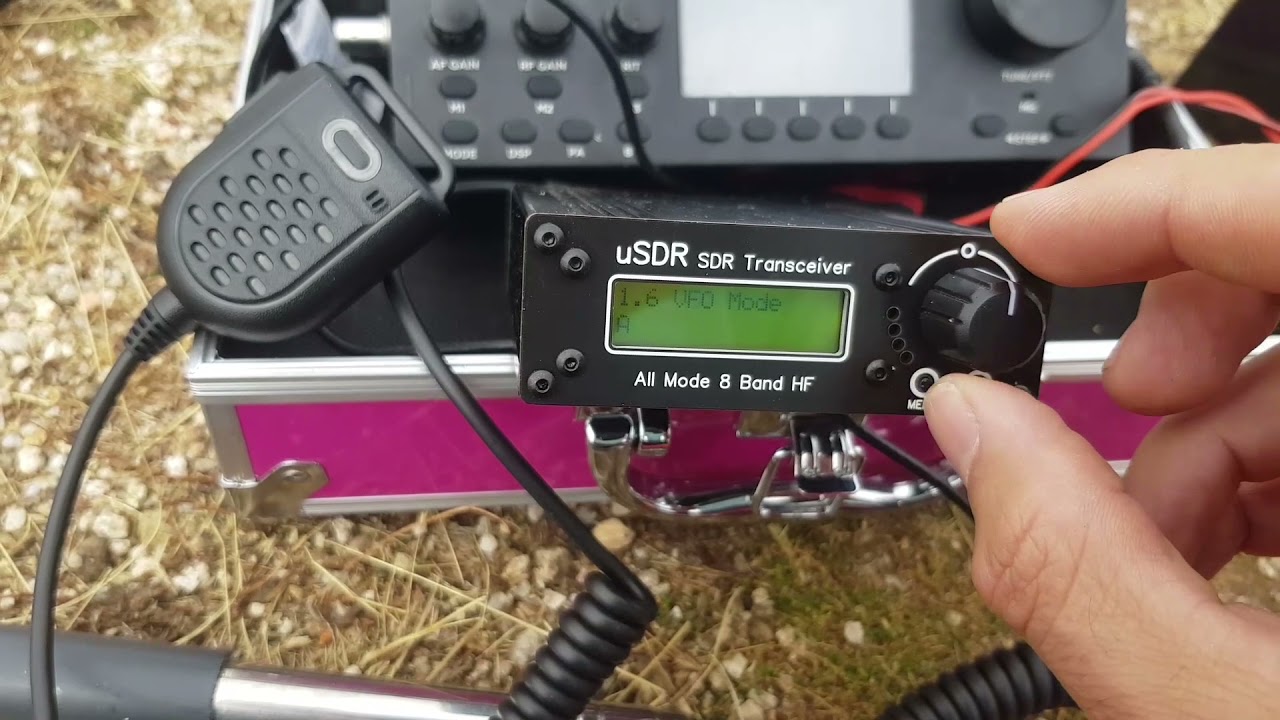 Mini qrp transceiver uSDR SDR - YouTube