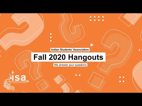 ISA-ASU Hangouts Session Fall 2020 - YouTube