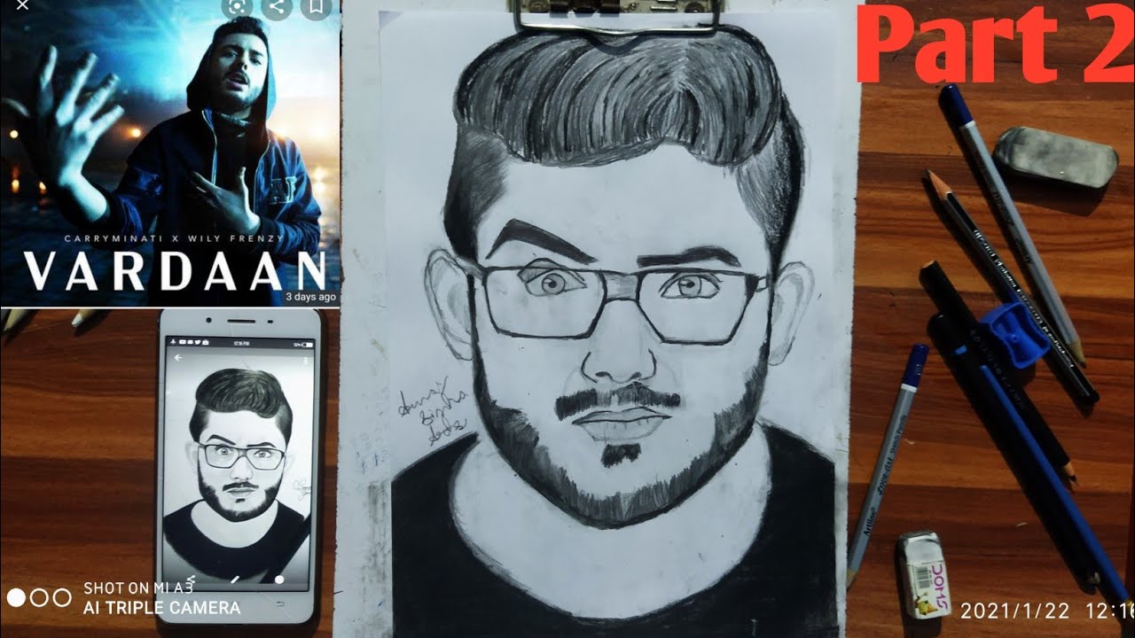 Vardaan-CARRY MINATI DRAWING| - YouTube
