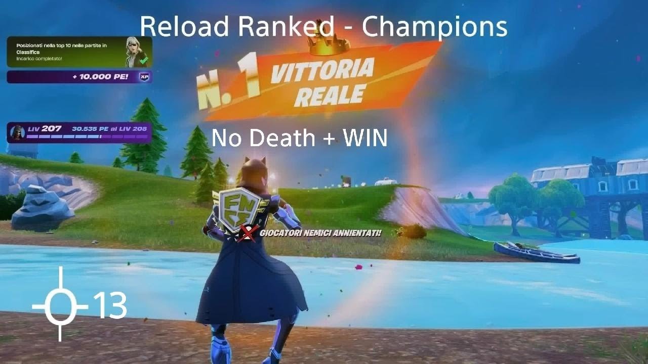 FORTNITE: Reload Ranked - Champions (13 Kills, No Death + WIN) - YouTube