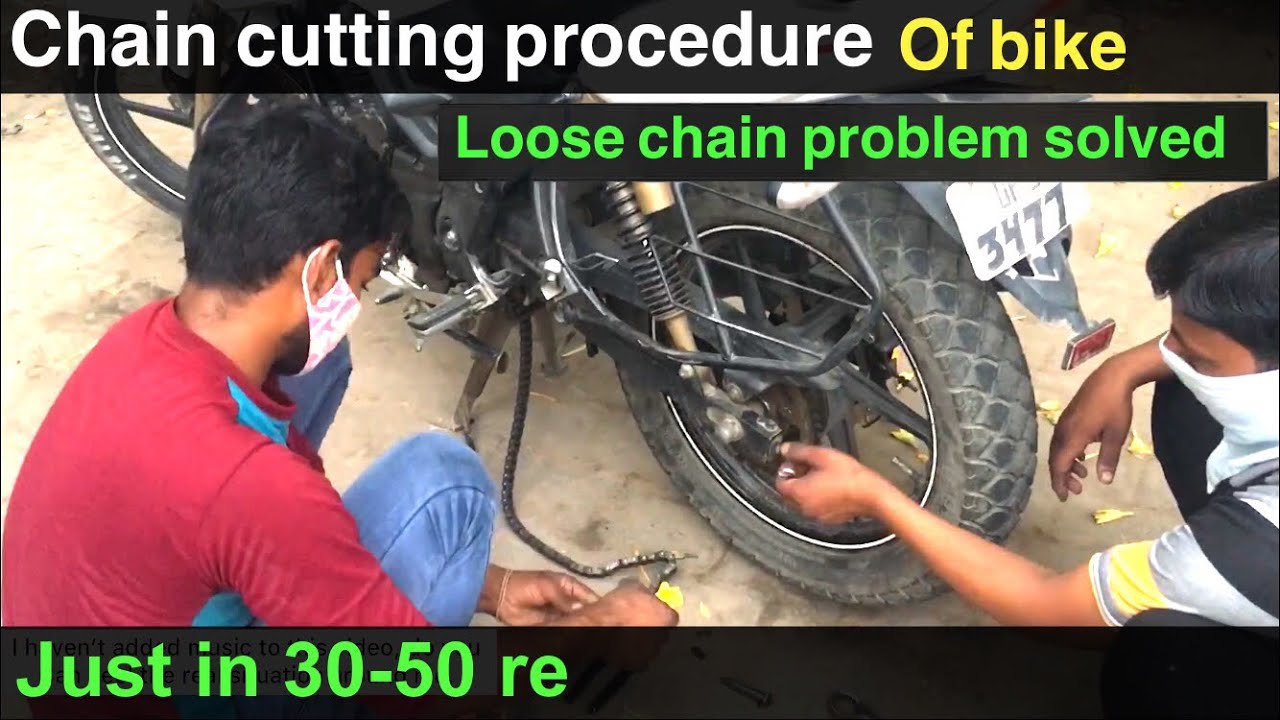 Chain cutting method | full procedure of loose chain cutting in a bike ...
