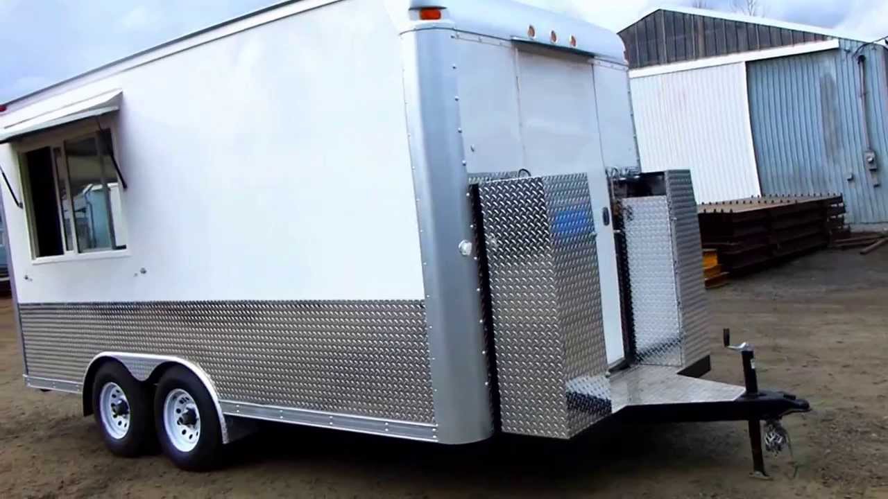 White Burger Food Trailer - YouTube