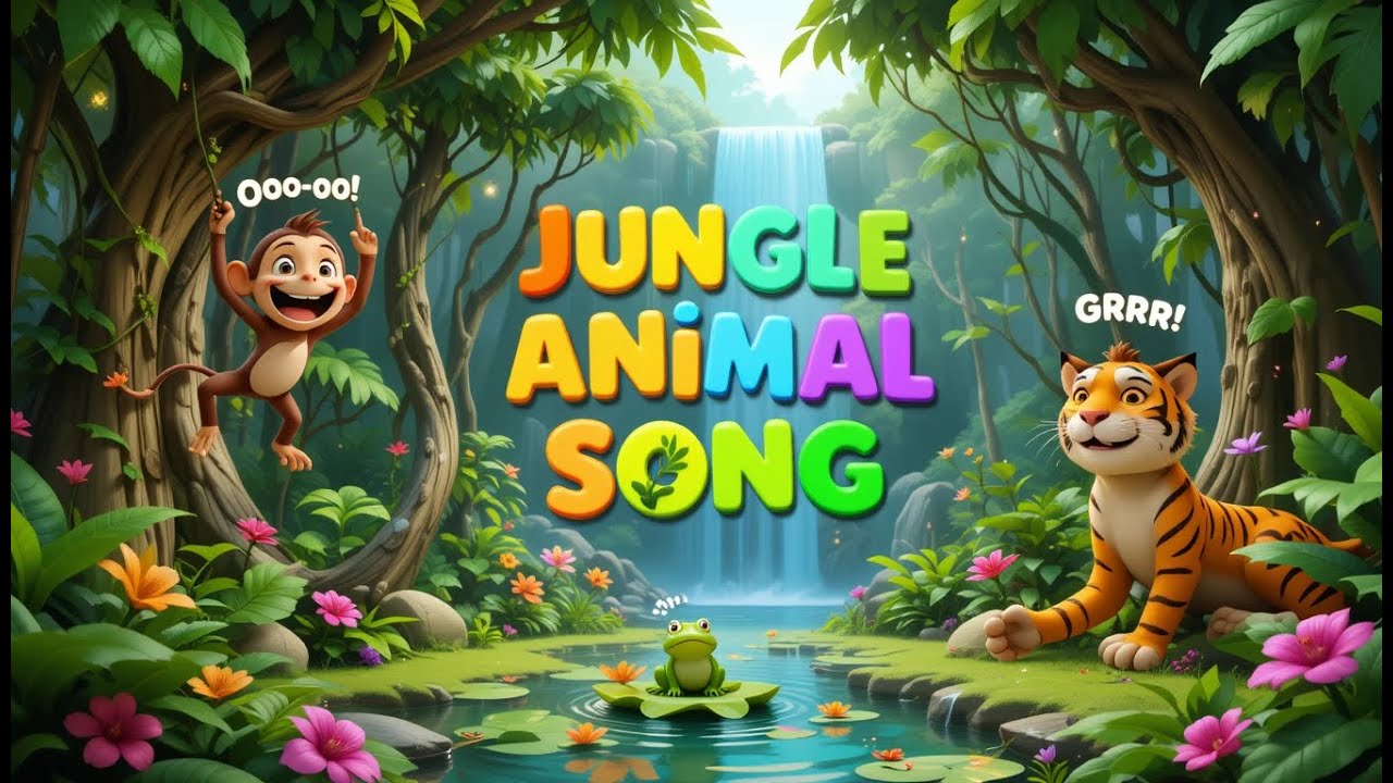 Jungle Animals Sounds Song R1E2103 | Fun Action Song for Kids | Jumpy Bumps - YouTube