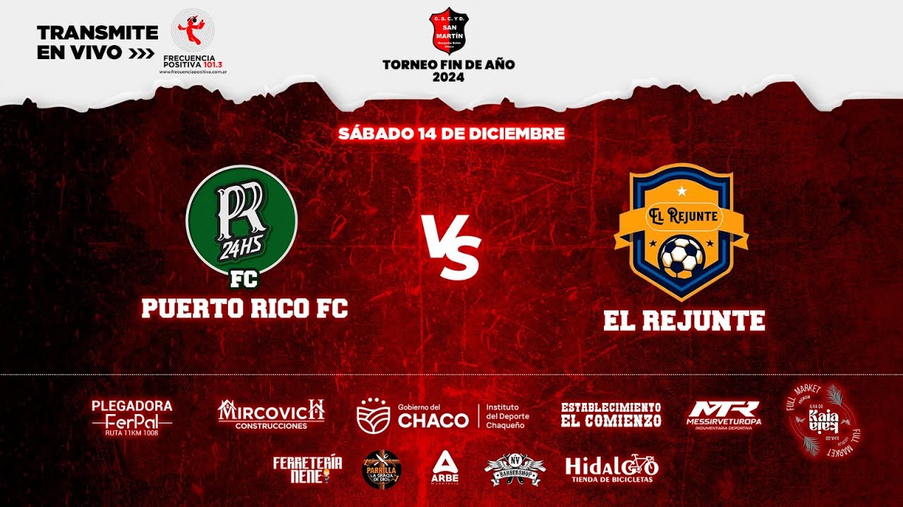 Puerto Rico FC vs El Rejunte | Futsal EN VIVO por Radio Frecuencia ...