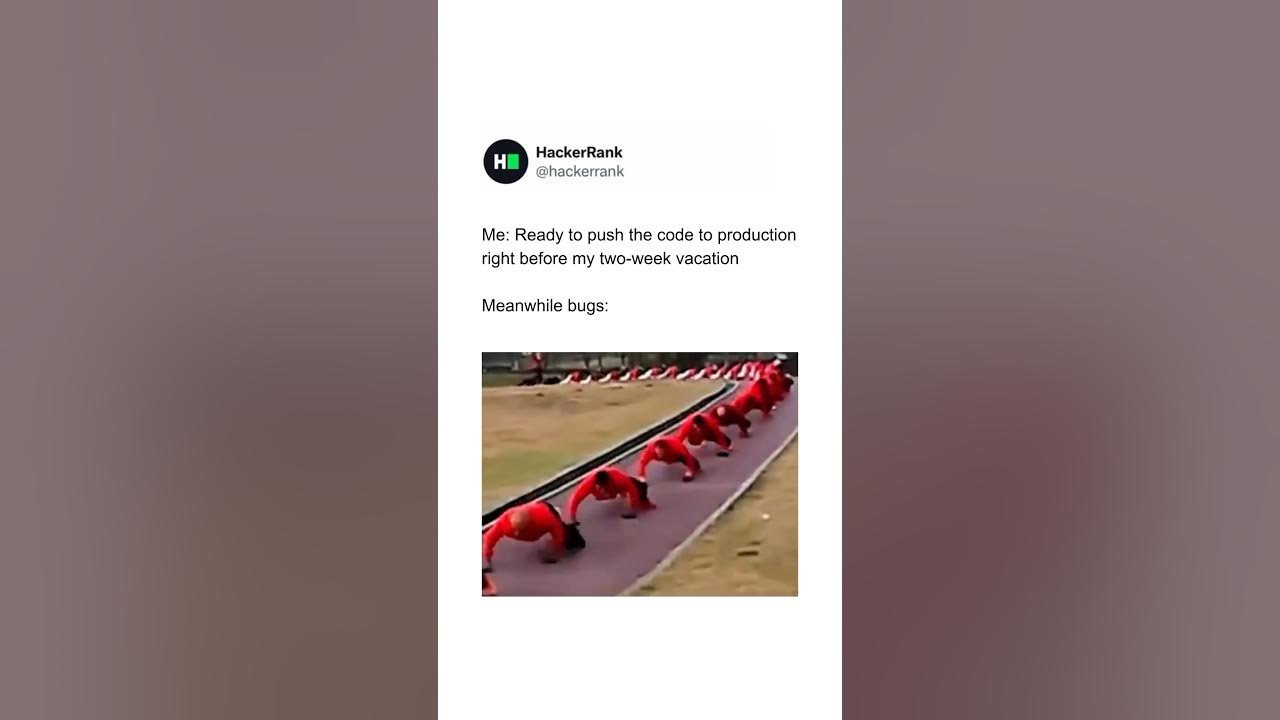 Push to prod Push my vacation #programming #developer #codinglife #devlife #codingmemes - YouTube