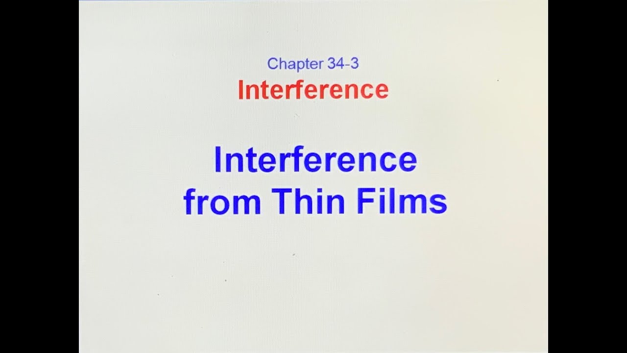 1343 Interference from thin films - YouTube