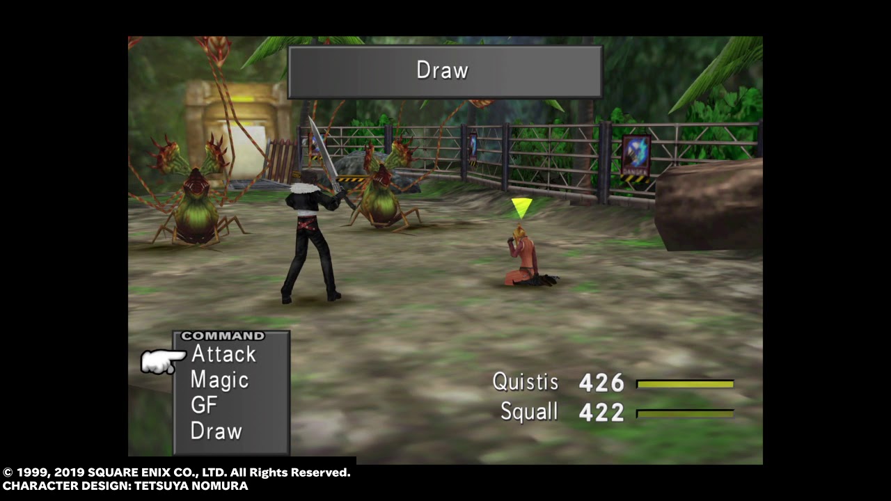 FINAL FANTASY VIII Remastered Cheesing through the overgrown T Rex ...