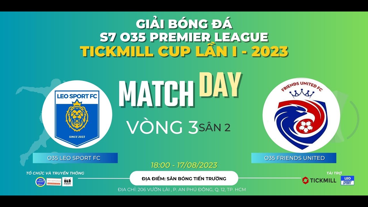 🔴 LIVE: O35 LEO SPORT FC 🆚 O35 FRIENDS UNITED ⚽ GBĐ S7 O35 PREMIER ...