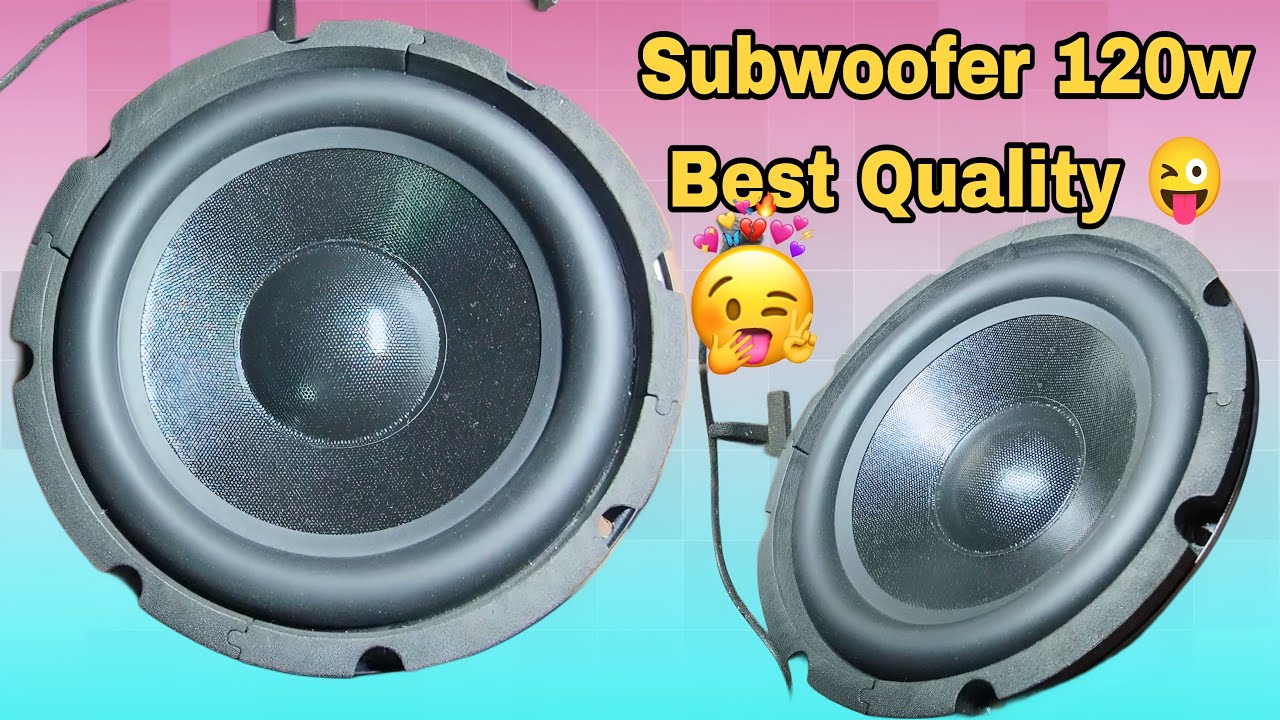 DE800-01 Woofer 8" 4Ohms! MOST POWERFUL 120 Watt 8 Inch Subwoofer FOR ...
