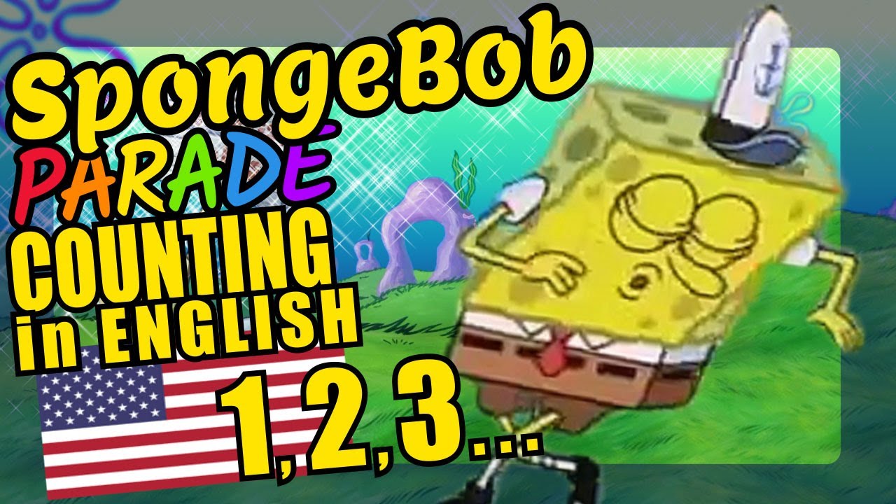 SpongeBob Teaching to Count 1 to 20 in English Language and Numbers ...