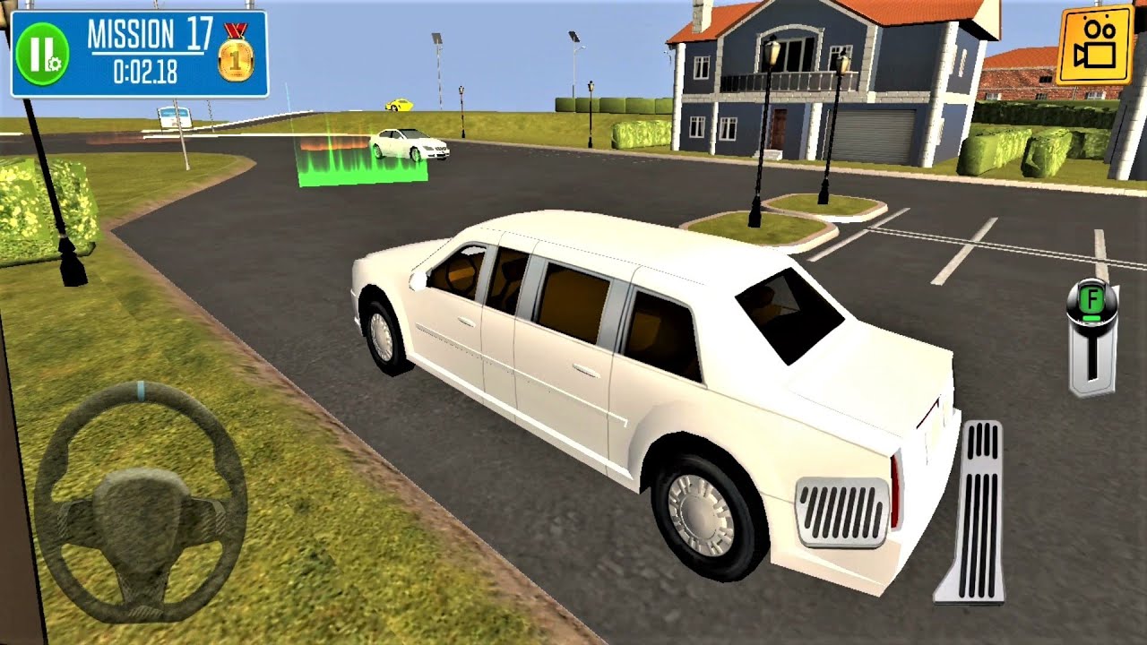 🚗Car Games #12 - Roundabout 2 City Driving Sim 2 - Limo Car Driving ...