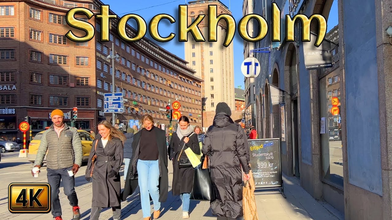 Sweden's Stockholm: 4K City Walk🇸🇪スウェーデンのストックホルム：4Kシティウォーク🇸🇪Estocolmo ...