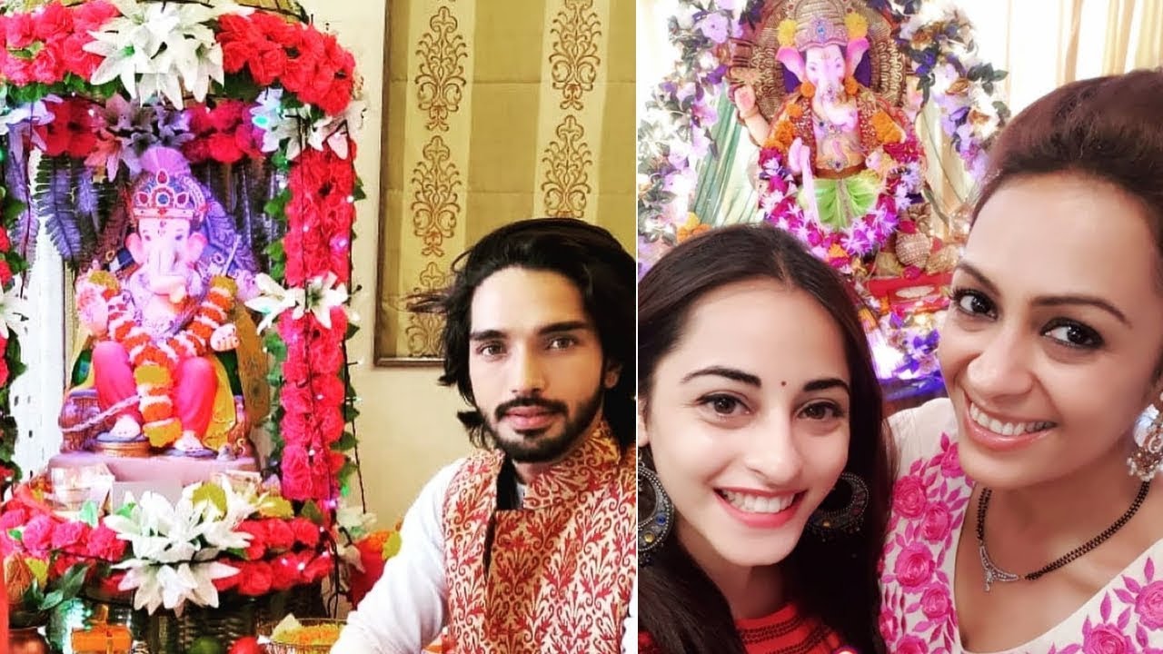 Nazar Serial Actresses Ganesh Chaturthi Celebration with Family ...