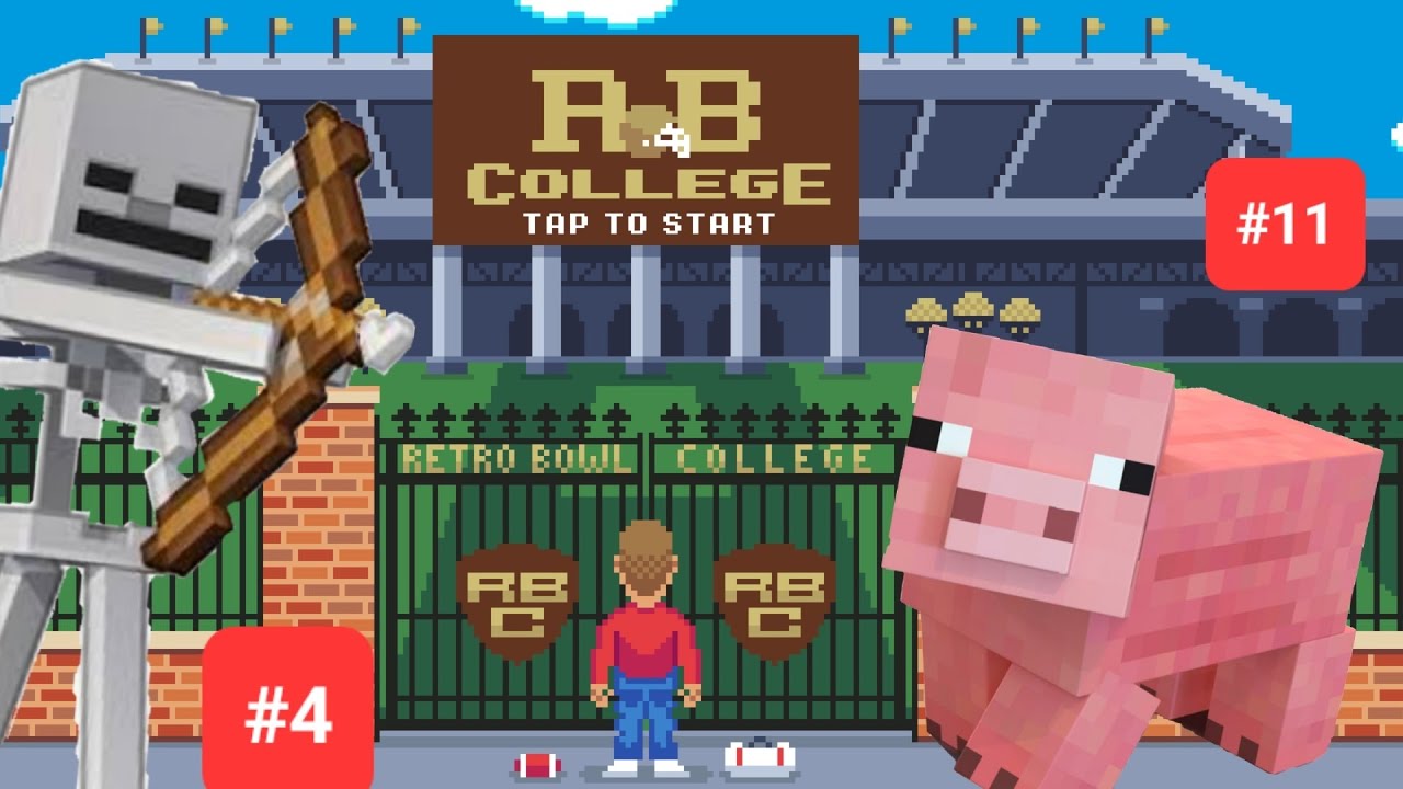 Pig State vs. Skeleton State | Minecraft Retro Bowl - YouTube