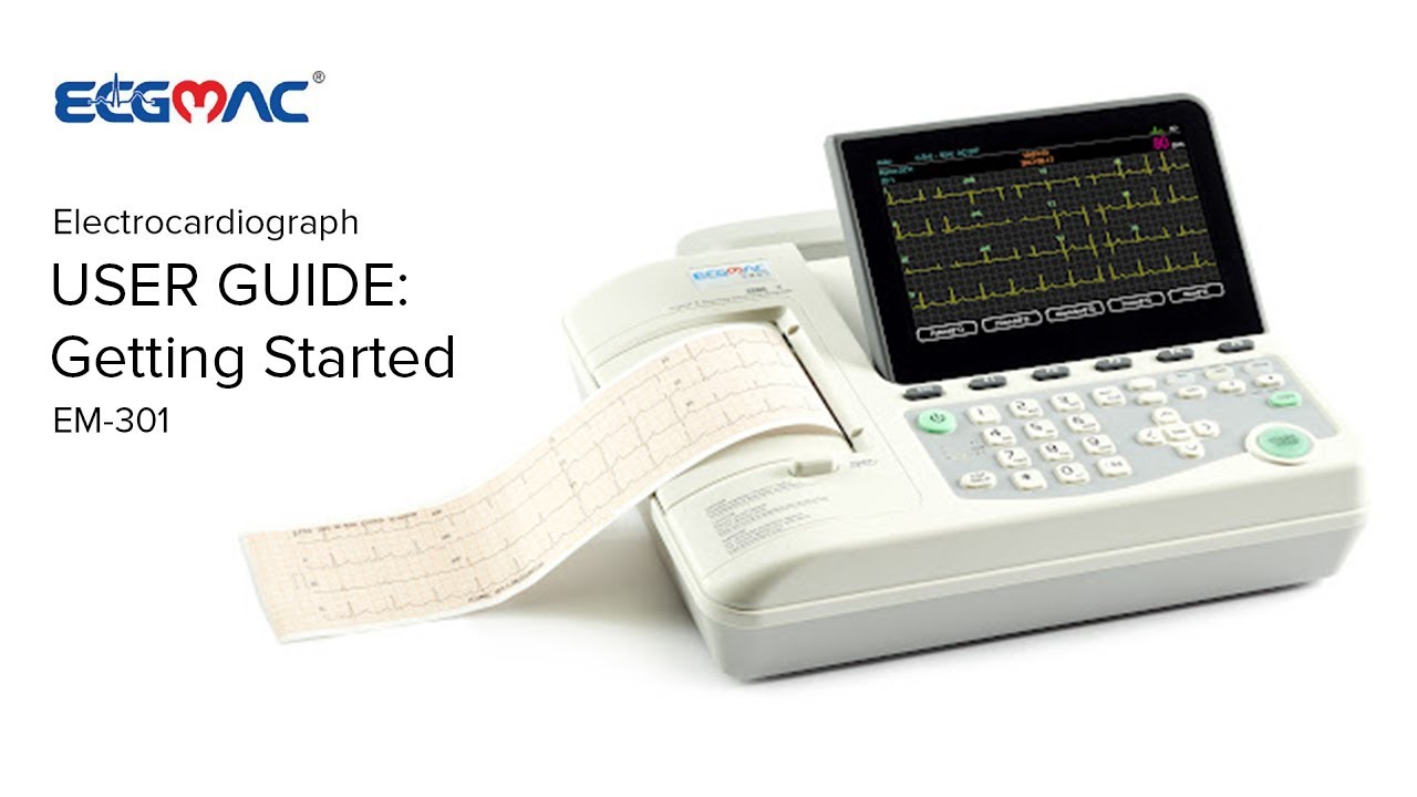 ECGMAC EM-301 Three-channel ECG User Guide: Getting Started - YouTube