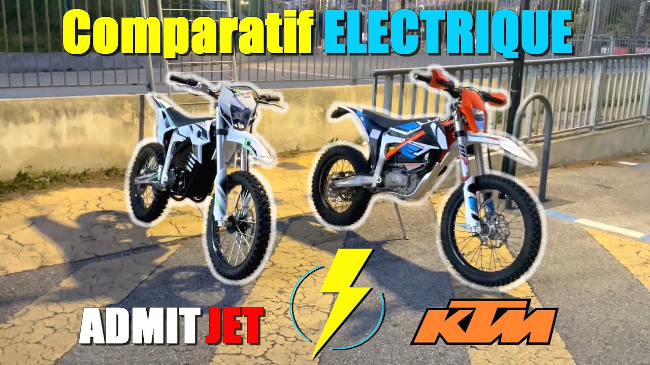 MOTOS ÉLECTRIQUE : AdmitJet Armor TY-E ⚡ KTM freeride E-XC (partie 1 ...