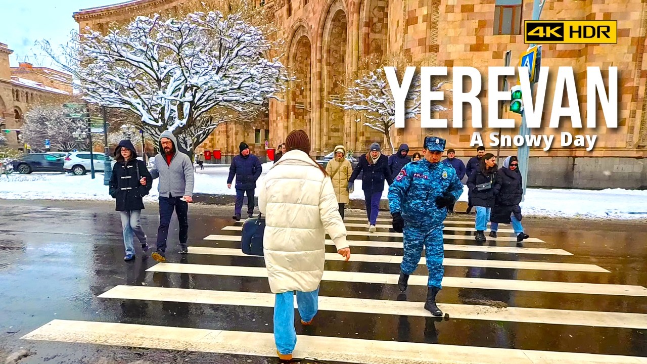 A Snowy Day In Yerevan, Walking Tour, Feb 21, 2025, 4K HDR 60 fps - YouTube
