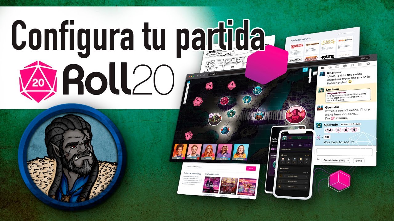 Como configurar una partida en Roll20 - YouTube