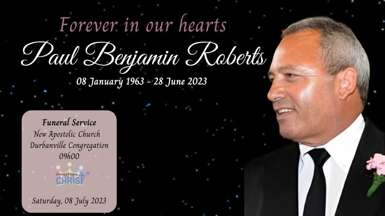 Remembering PAUL BENJAMIN ROBERTS | 1963 - 2023 - YouTube