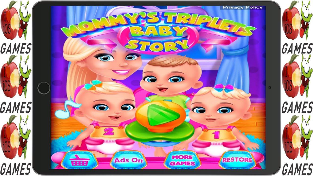 Mommy's Triplets Baby Story - Game for Kids - Ipad Gameplay 2015 - YouTube