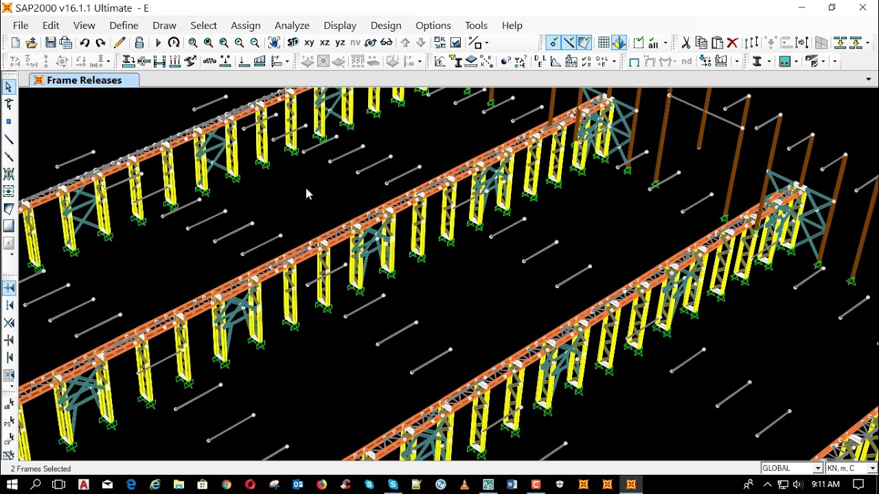 how to design sap2000 v16 steel structural 07 - YouTube