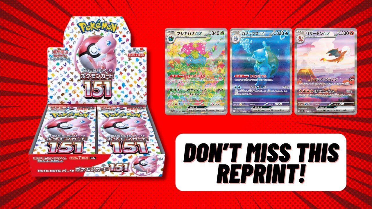 POKEMON 151 JAPANESE REPRINT! When is the BEST time to Buy? Pokémon ...