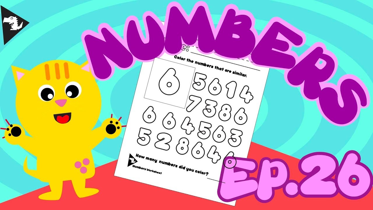 Color the Numbers Episode 26 | Learning Numbers With Kitty | Preschool ...