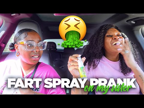 FART SPRAY PRANK ON MY SISTER 😳🤮