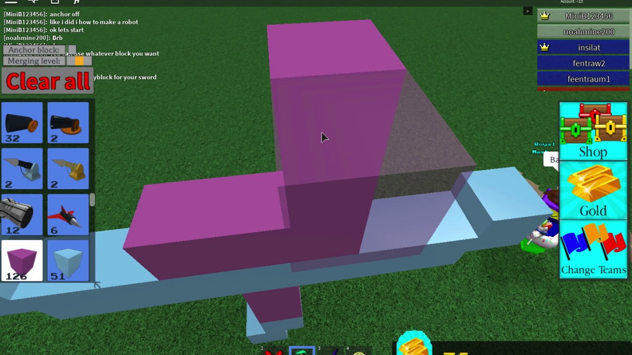 how to make a holdable sword in build a boat - YouTube