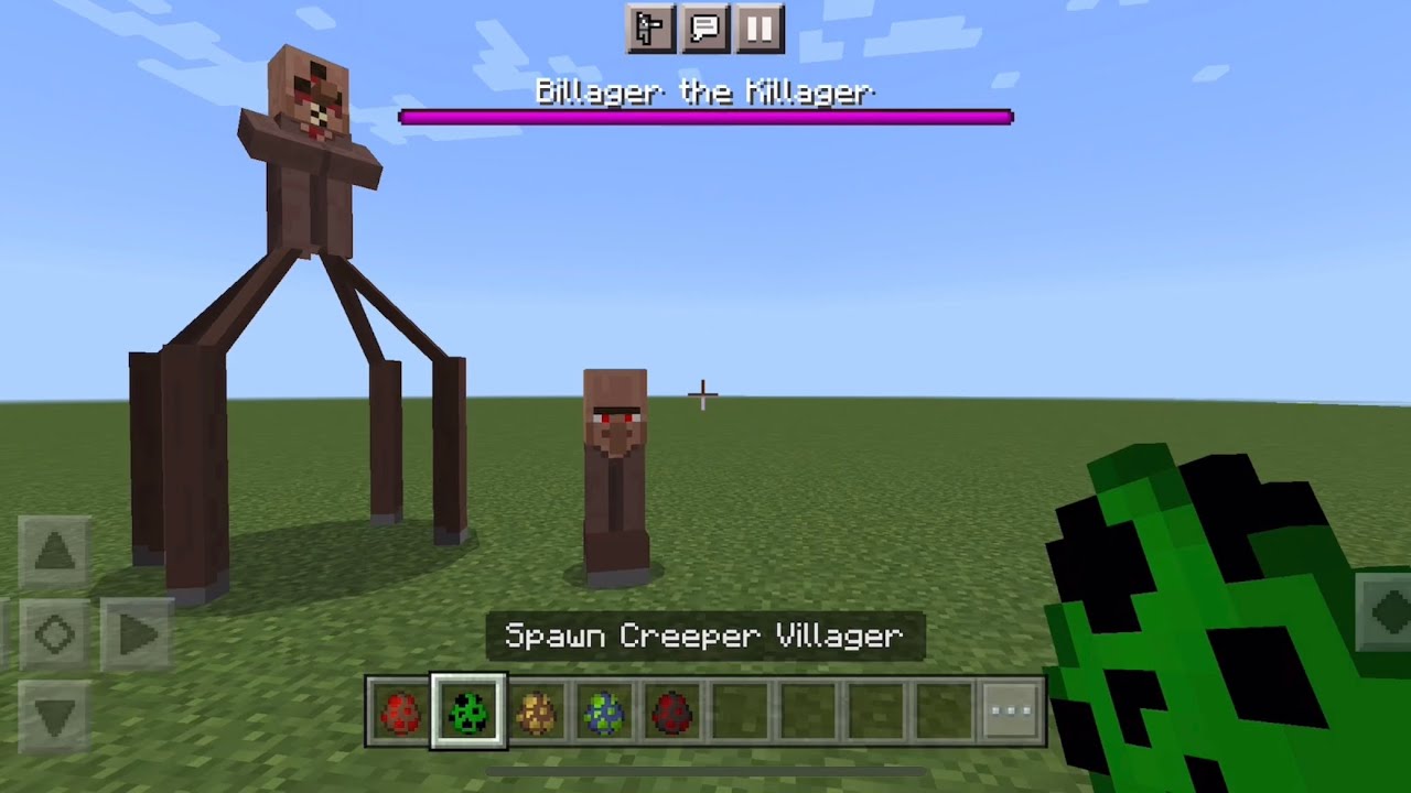 The Curse of Billager the Killager ADDON in Minecraft PE - YouTube