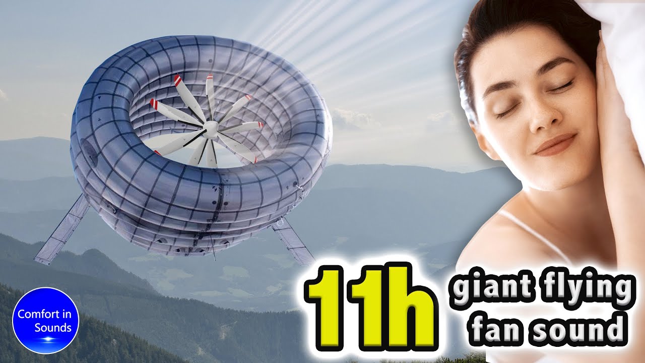 RARE WHITE NOISE, Flying fan noise to sleep deeply, relaxing sound for ...