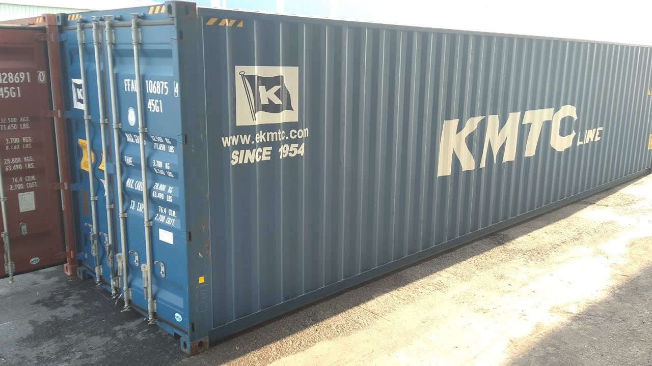 Container 40HC (cont cao) của hãng tàu KMTC | Kiến thức về Container ...