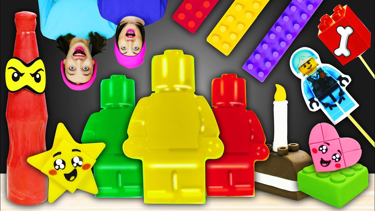 Lego Food Mukbang Challenge 음식 챌린지 by Pico Pocky - YouTube