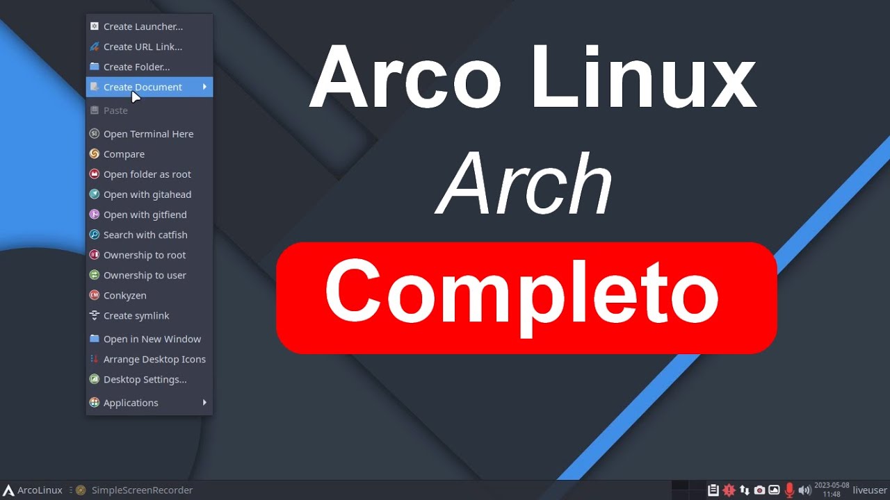 Arco Arch Linux Completo. Distro Leve, Estável e Rápida. Aprenda Arch ...