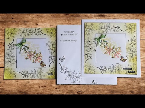 The Honeysuckle Stamp Makes a Stunning Frame by Jo Rice - A Lavinia ...