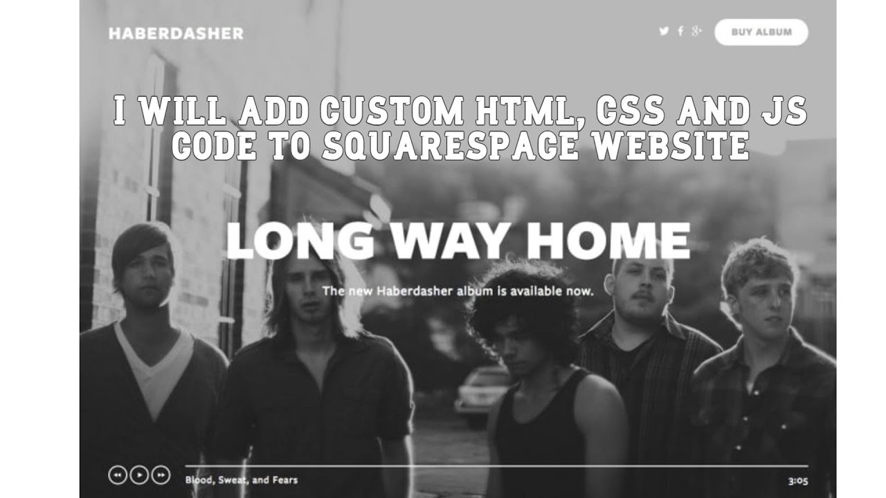 I Will Add Custom Html Css And Js Code To Squarespace Website Youtube